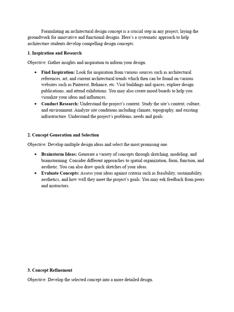 Architectural Design Concept Guide | PDF | Design | Prototype
