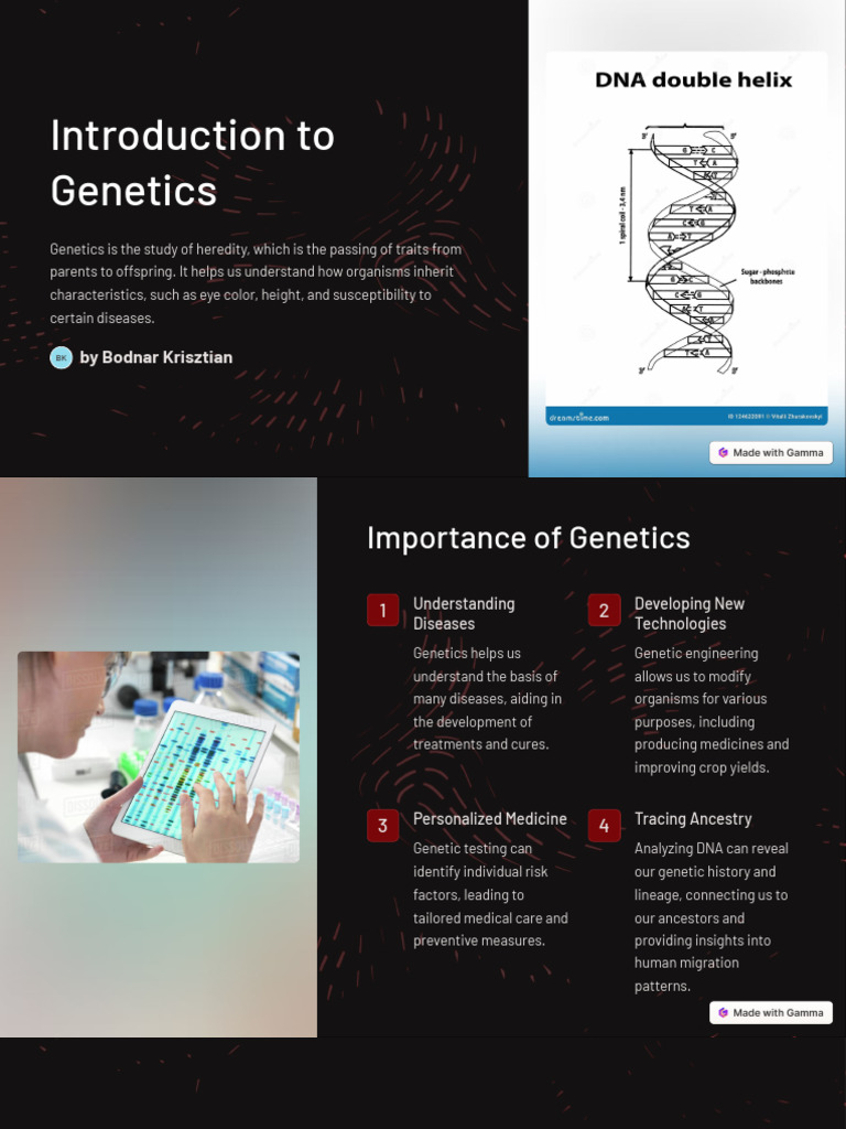 Introduction To Genetics | PDF | Genetic Disorder | Genetics