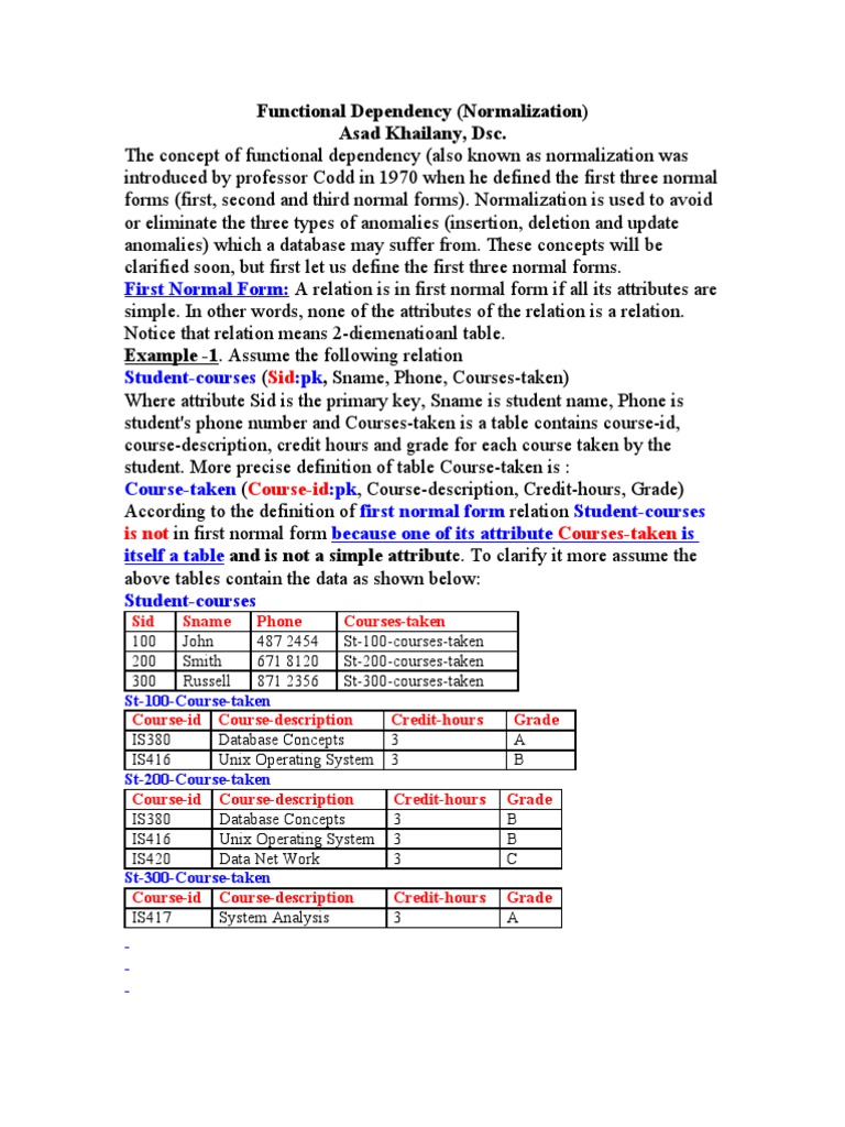 Database Normalization Basics | PDF | Databases | Information Technology Management