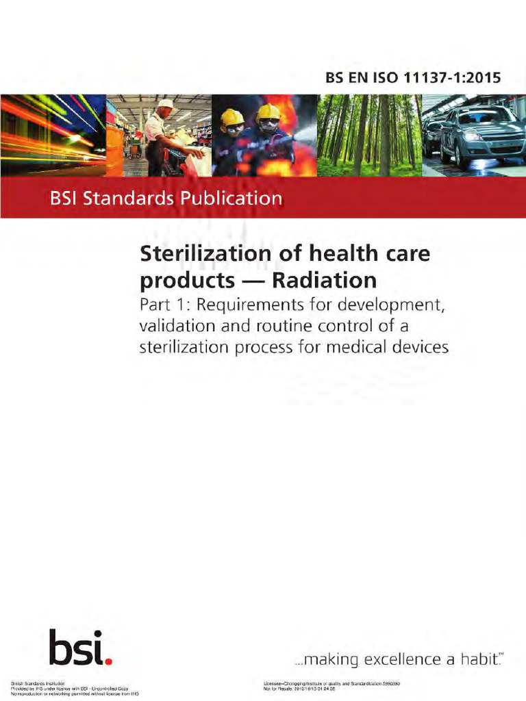 TD-RE-052 BS EN ISO 11137-1-2015 Sterilization of Health Care Products ...