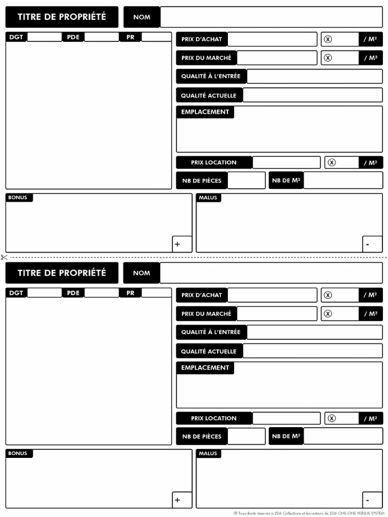 Fiche Perso 6 - Fiche Propriétés | PDF