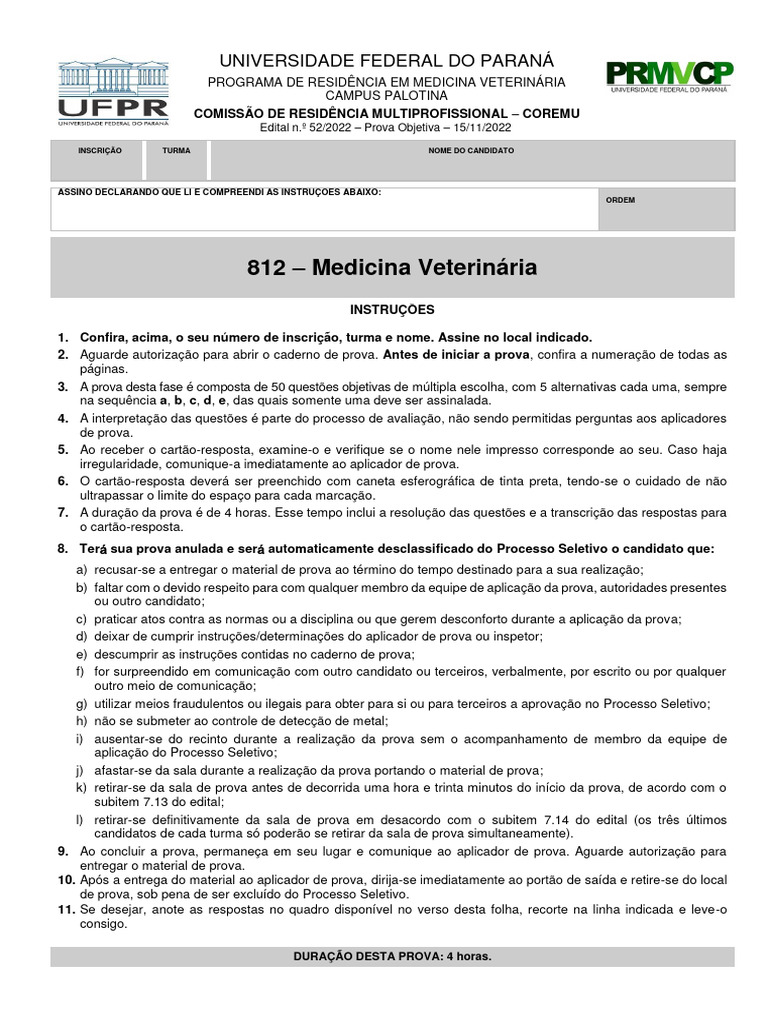 Prova Residencia | PDF | Bronquite | Opioide