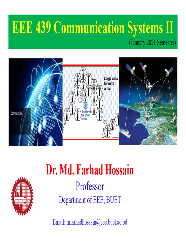 EEE 439 Communication Systems II - Digital Modulations | PDF | Signal To Noise Ratio | Modulation