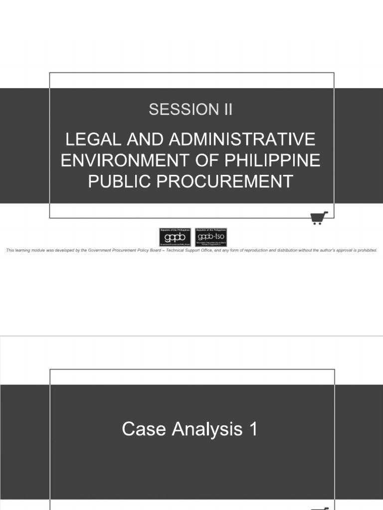 Case 1 and Case 2 On Procurement Law | PDF