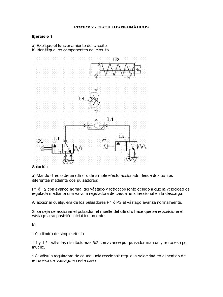 05 Practico 2 Neumatica | PDF | Neumática | Ingeniería mecánica
