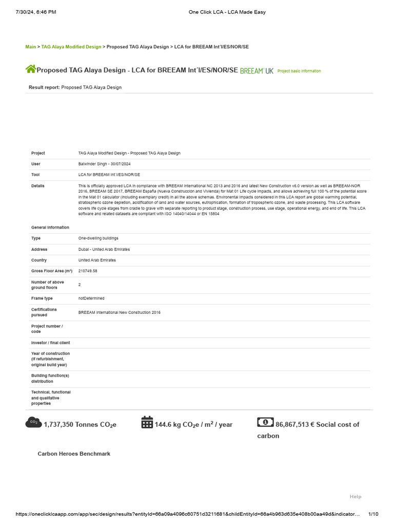 One Click LCA - LCA Made Easy | PDF | Life Cycle Assessment | Concrete