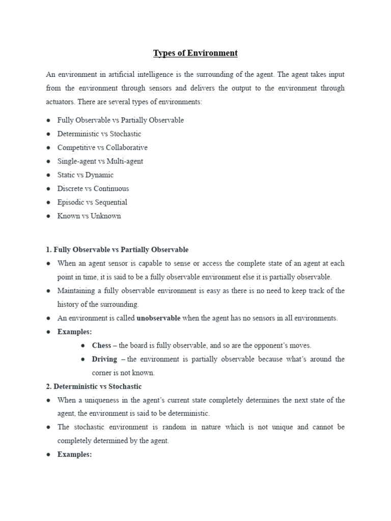 U 1 - Types of Environment | PDF | Applied Mathematics | Artificial ...