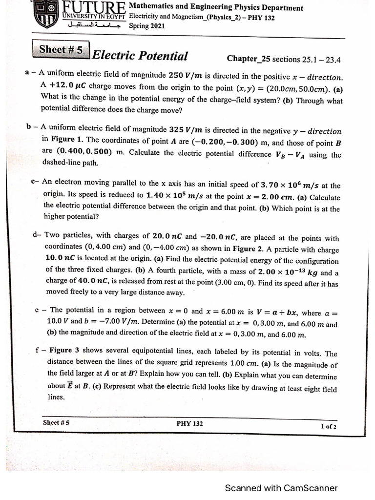 Sheet 5 Answers 2 Physics 2 | PDF