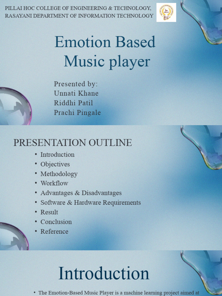 Emotion-Based Music Player | PDF | Emotions | Human–Computer Interaction