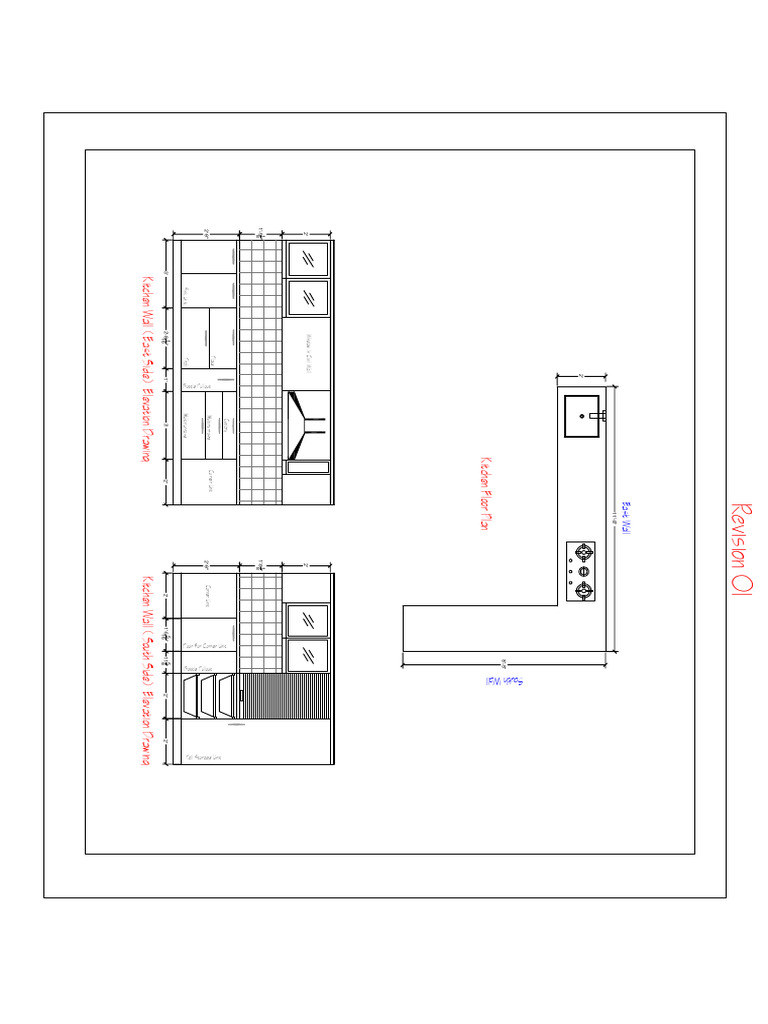 Kitchen Drawing REV01 | PDF | Buildings And Structures | Queensland ...