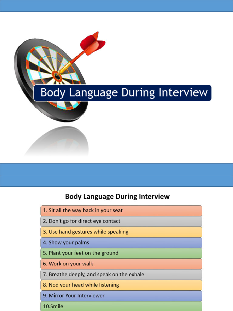 Interview BodyLanguage | PDF | Body Language | Breathing