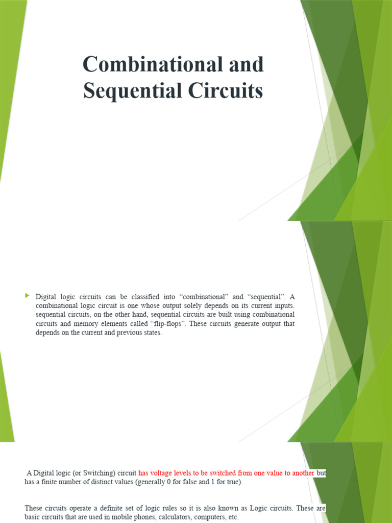 Digital Logic Circuit Basics | PDF | Logic Gate | Electronic Circuits