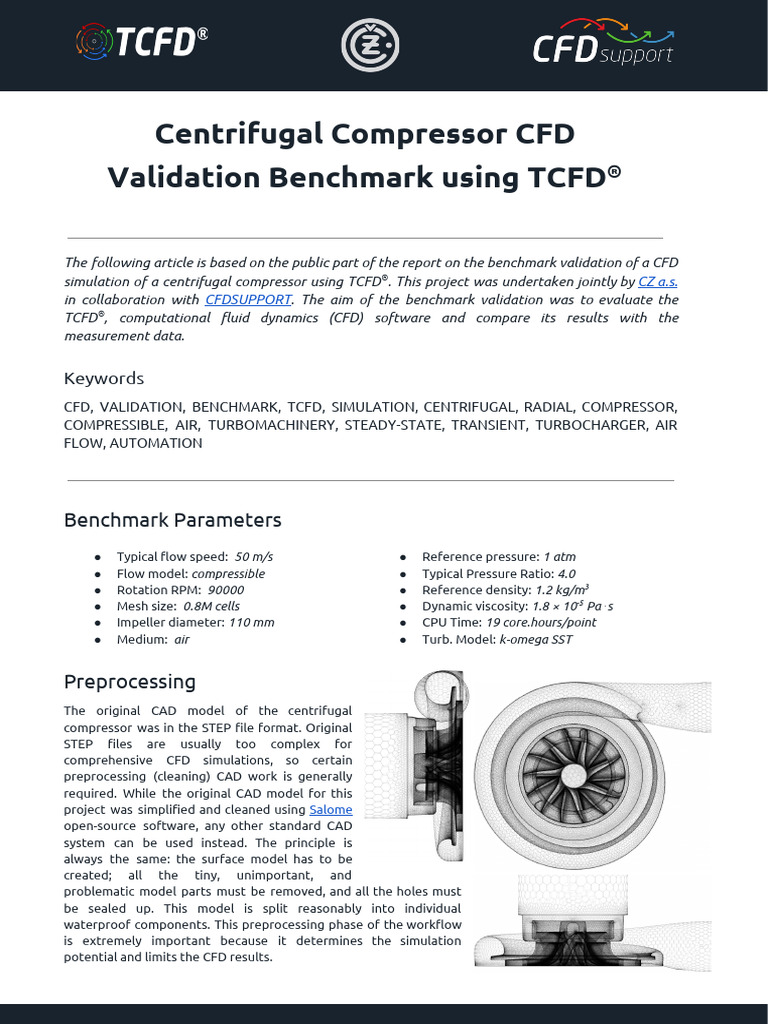 Centrifugal Compressor Benchmark | PDF | Computational Fluid Dynamics | Computing