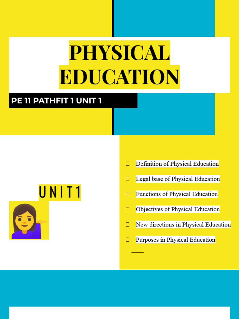 Pe 11 U1 Physical Education | PDF | Physical Education | Goal