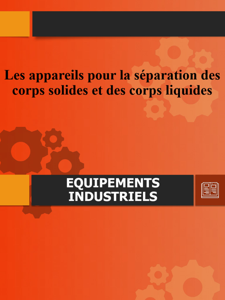 Separation Sol Liq | PDF | Filtration | Fluide supercritique