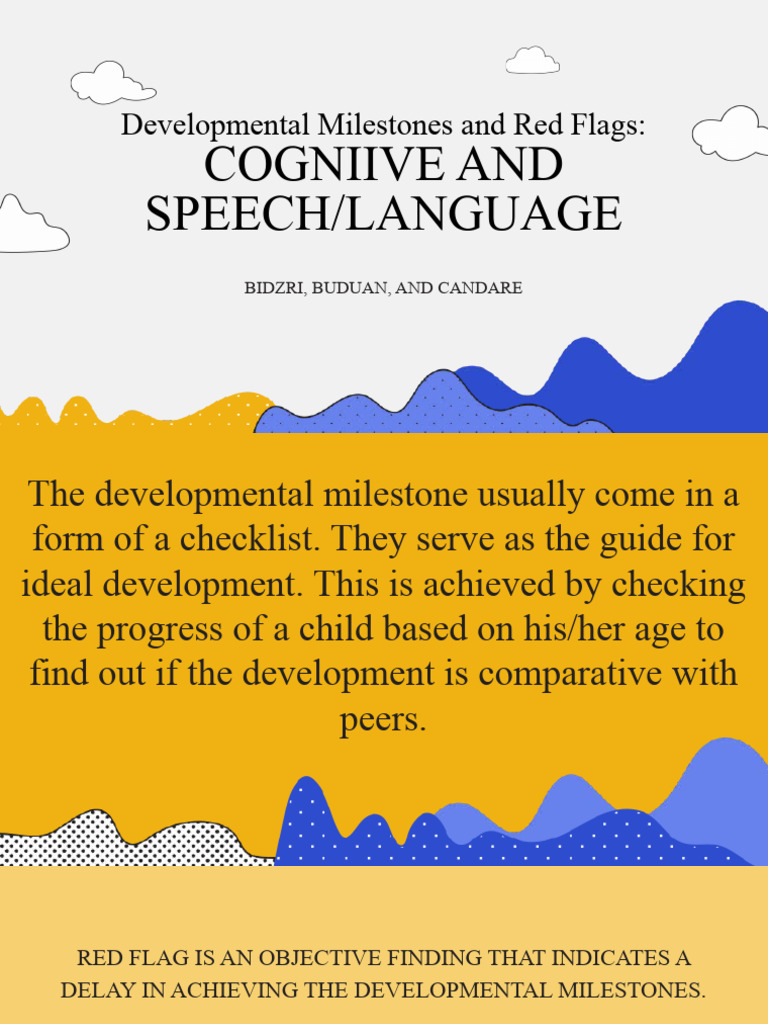 Developmental Milestones and Red Flags | PDF | Child Development | Speech