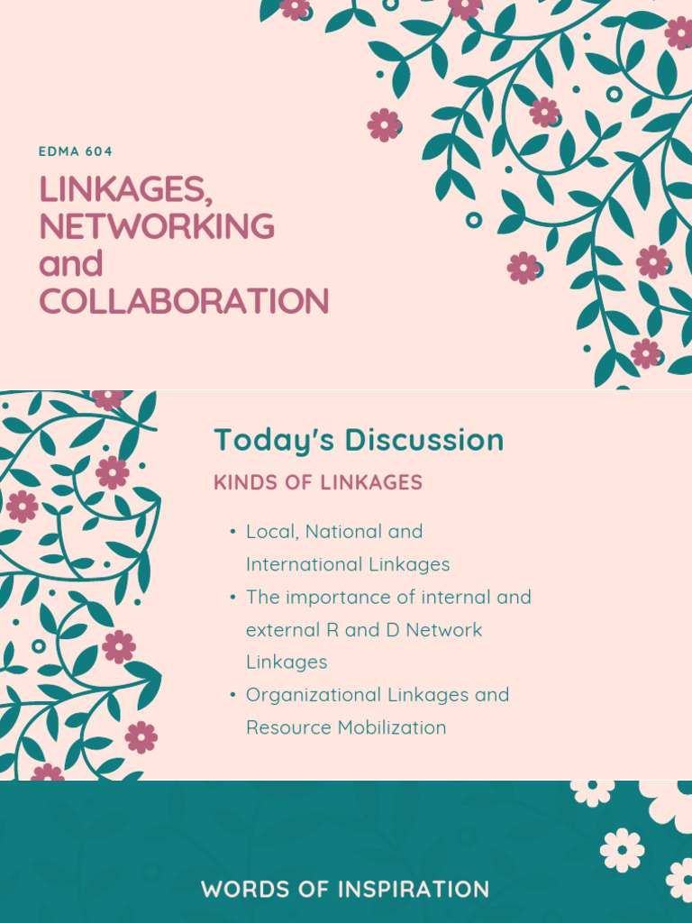 Importance of Linkages in Education | PDF | Collaboration | Teachers