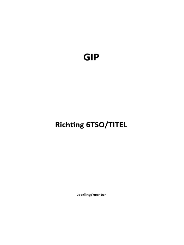 GIP Sjabloon Dubbelzijdig Afdrukken | PDF