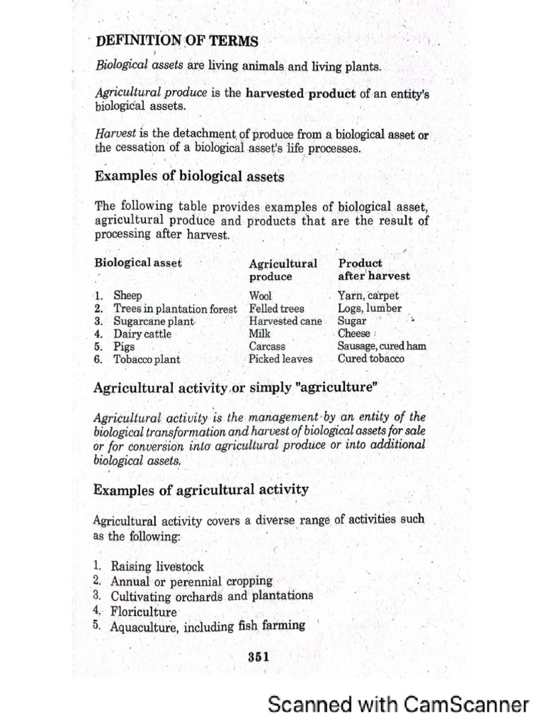 Biological Assets | PDF