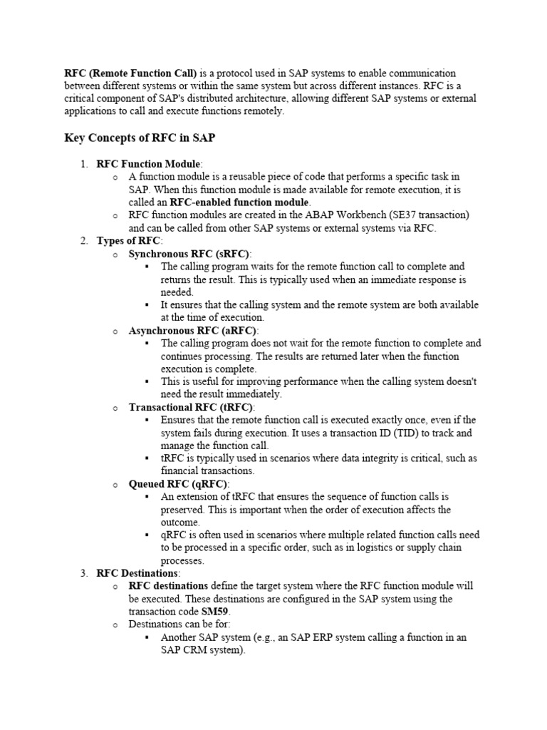 RFC | PDF | System | Supply Chain Management