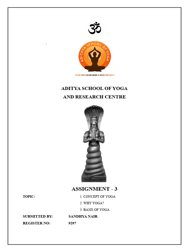 ADITYA SCHOOL OF YOGA | PDF