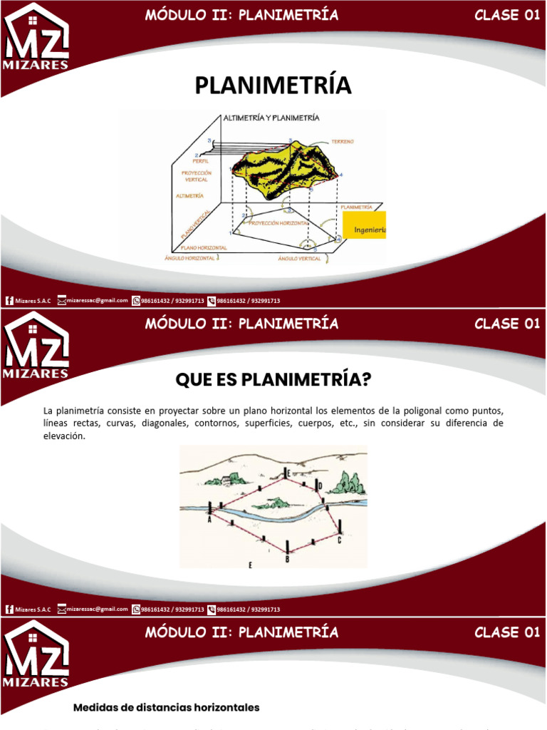 Módulo II - Planimetría - Clase 01 | PDF | Longitud | Medición