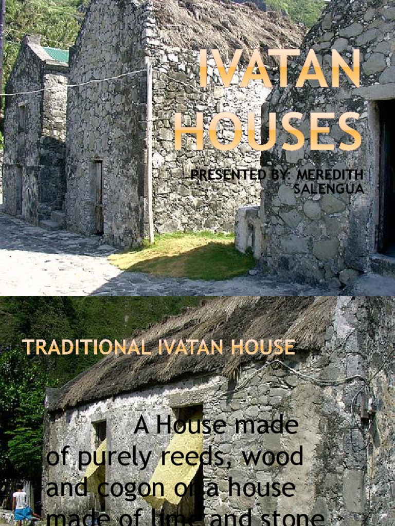 Ivatan Houses Final | PDF | Roof | Architectural Design
