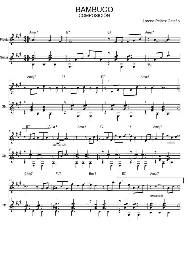 Bambuco Composición-Lorena Peláez | PDF
