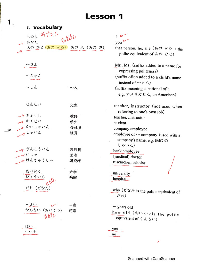 MNN Vocabulary L 1 - L 12 | PDF