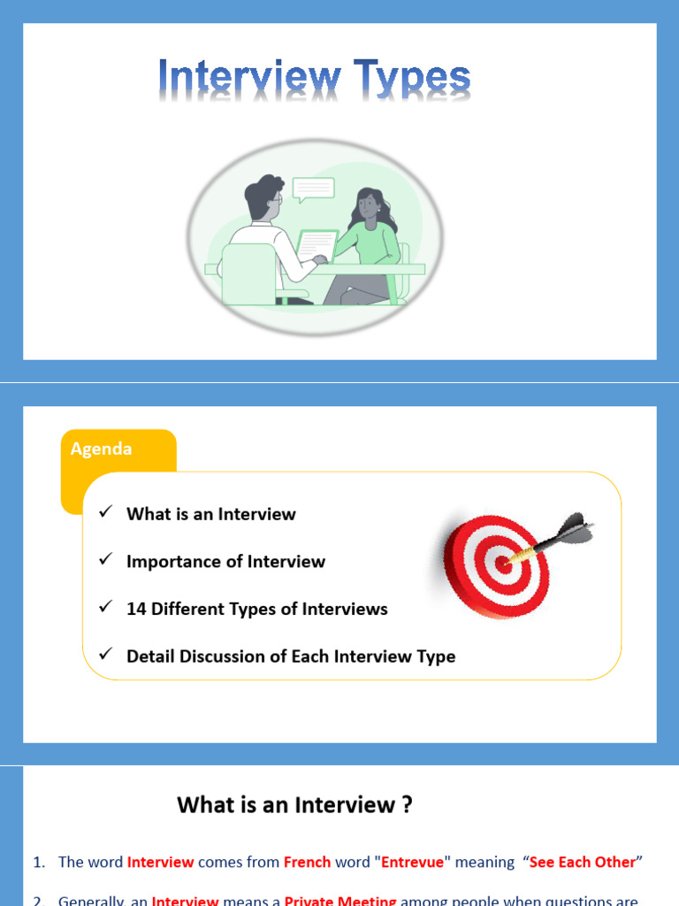 Interview - Its Types | PDF | Interview | Employment