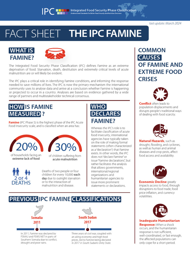 IPC_Famine_Factsheet | PDF | Famine | Food Security