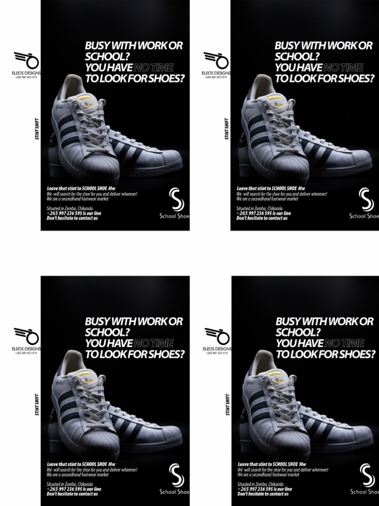 School Shoe Print Posters | PDF