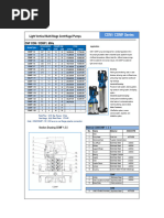 Ebara CDX Series Pump Specifications | PDF | Pump | Electric Motor