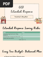 GED RLA Extended Response Format | PDF