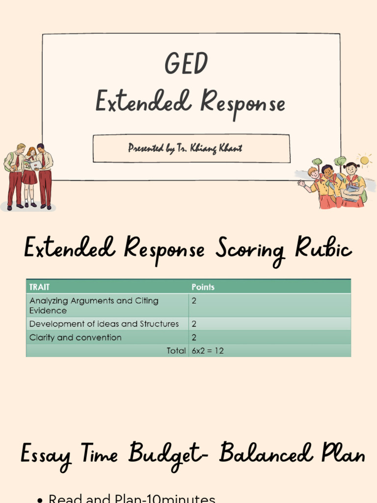 GED Essay Writing Guide | PDF | Evidence | Argument