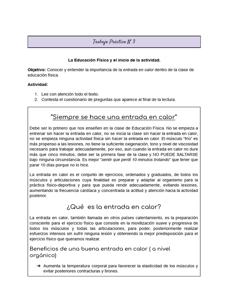 TRABAJO PRACTICO N°3 (0506) | PDF | Músculo | Sistema circulatorio