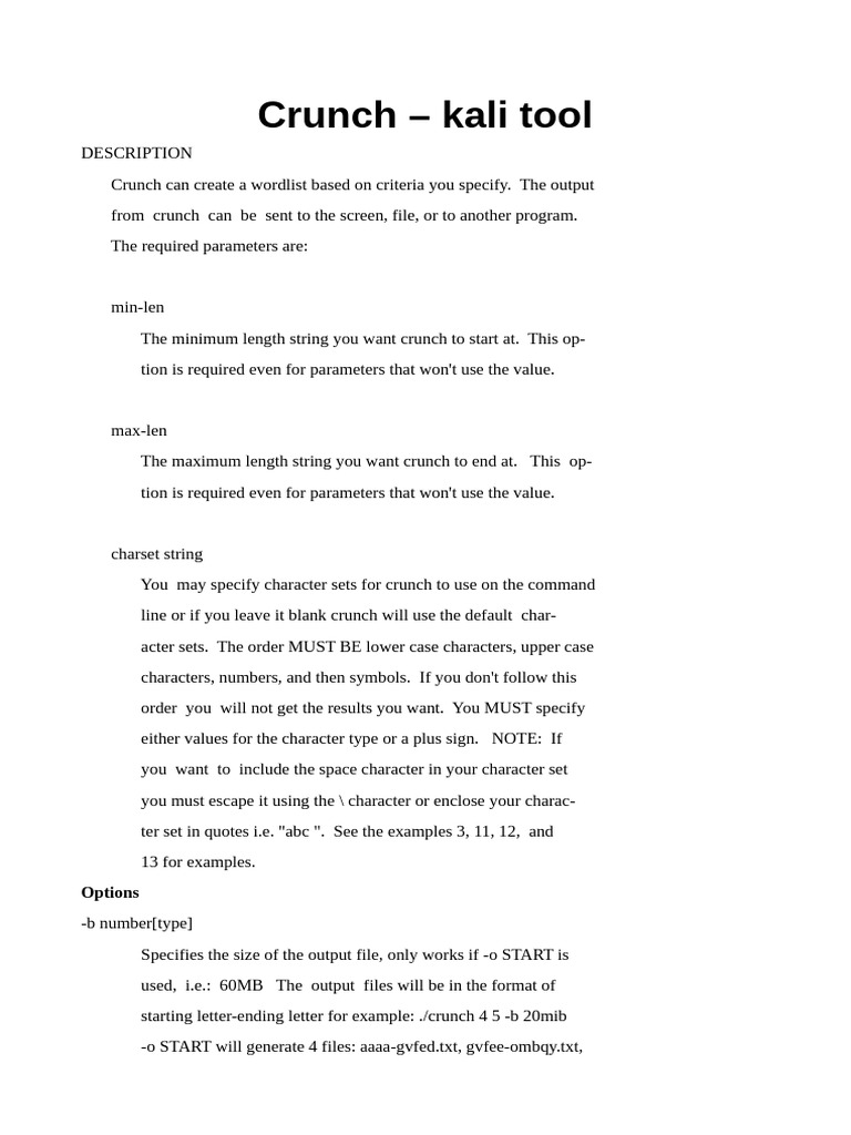 Crunch Tool | PDF | Filename | Text File