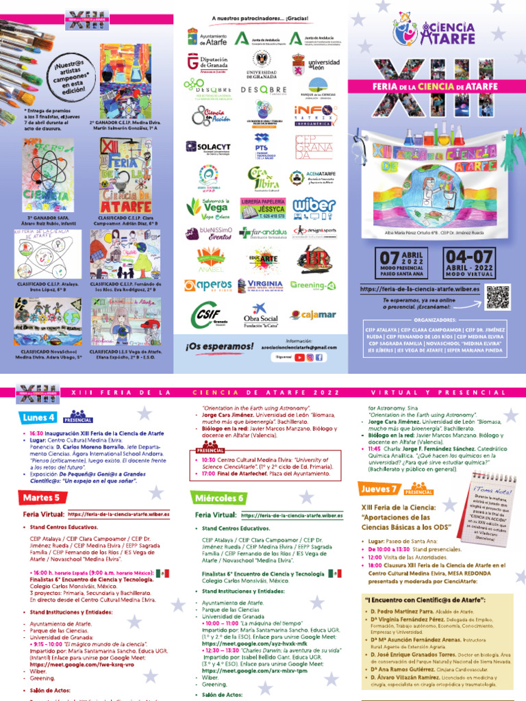 AF TRIPTICO Feria Ciencia 22 | PDF