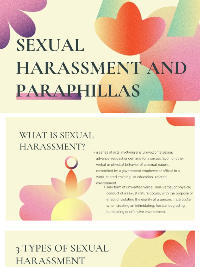 Sexual Harassment and Paraphilias | PDF