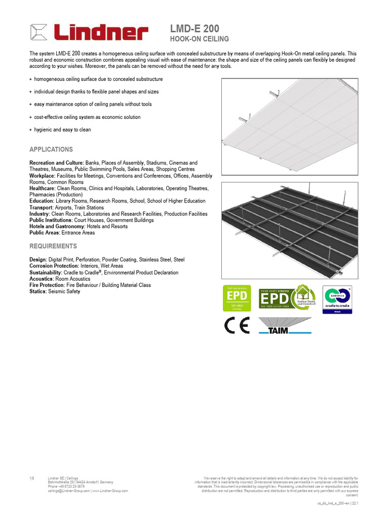 Lindner LMD-E 200 | PDF