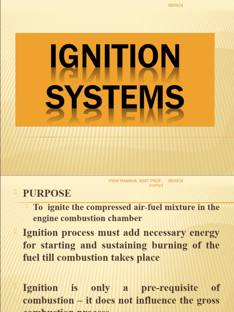 Engine Ignition and Battery Systems | PDF | Internal Combustion Engine ...