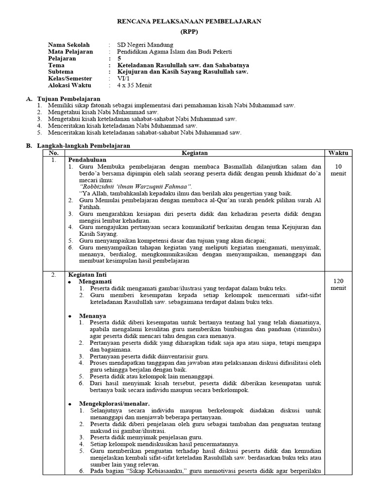 6.1.5.1. Kejujuran Dan Kasih Sayang Rasulullah | PDF