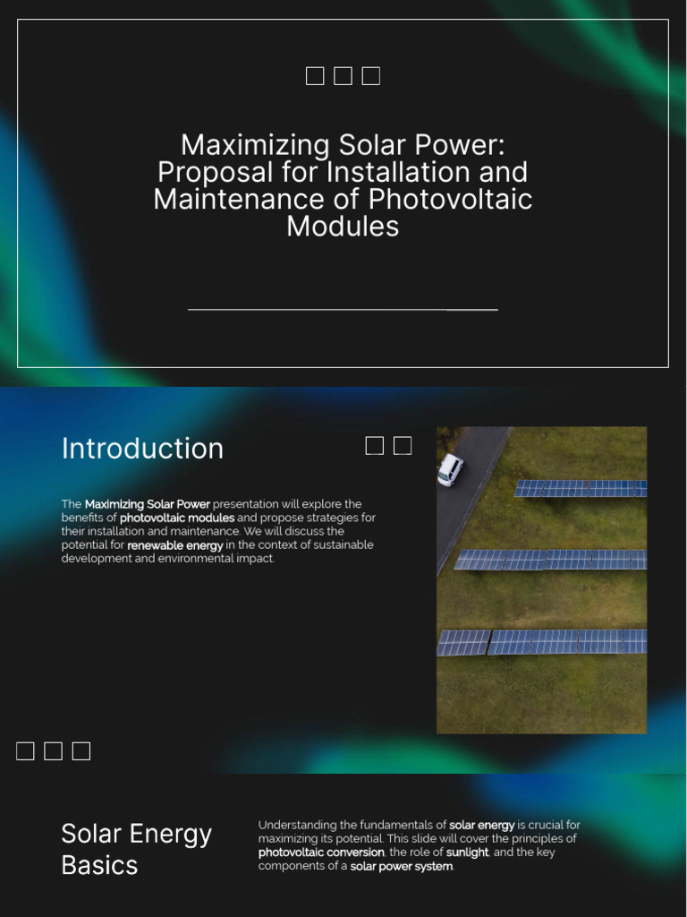 Wepik Maximizing Solar Power Proposal For Installation and Maintenance ...