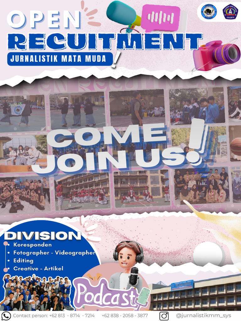 Poster Promosi Ekstrakurikuler Jurnalistik Mata Muda (A4) | PDF | Lifestyle