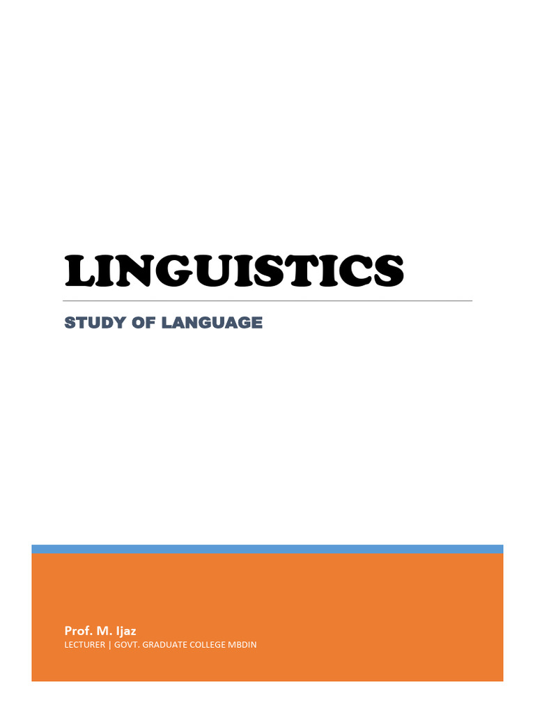 Linguistics | PDF | Linguistics | Semantics