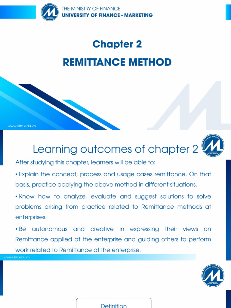 Chapter 2 - Remittance Method | PDF | Banks | Payments
