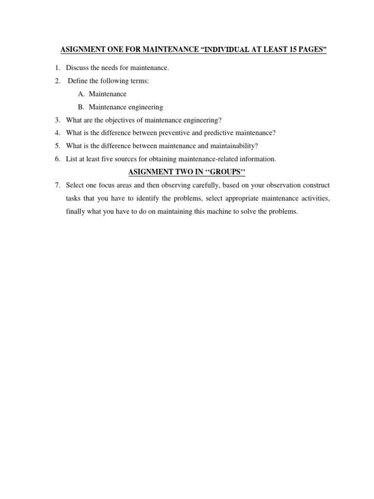 Main Assignment | PDF