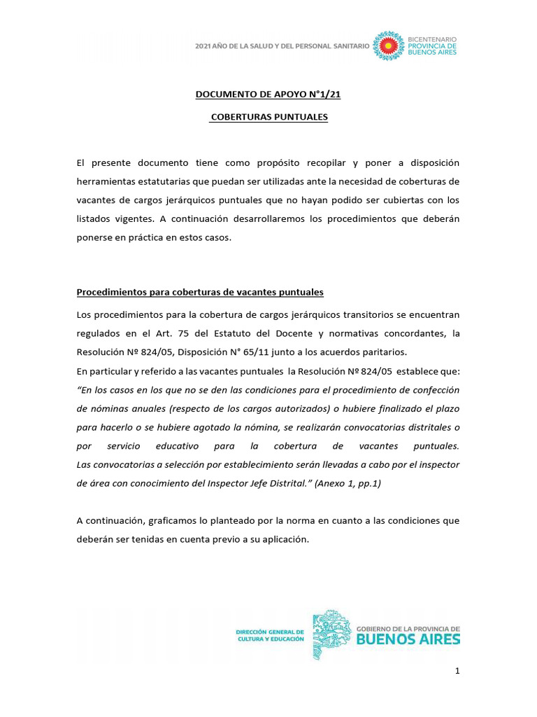 Documento de Apoyo Cobertura Puntuales 1-21 | PDF | Gobierno