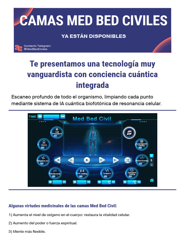 Camas Med Bed Civiles | PDF | Ligero | Fotón