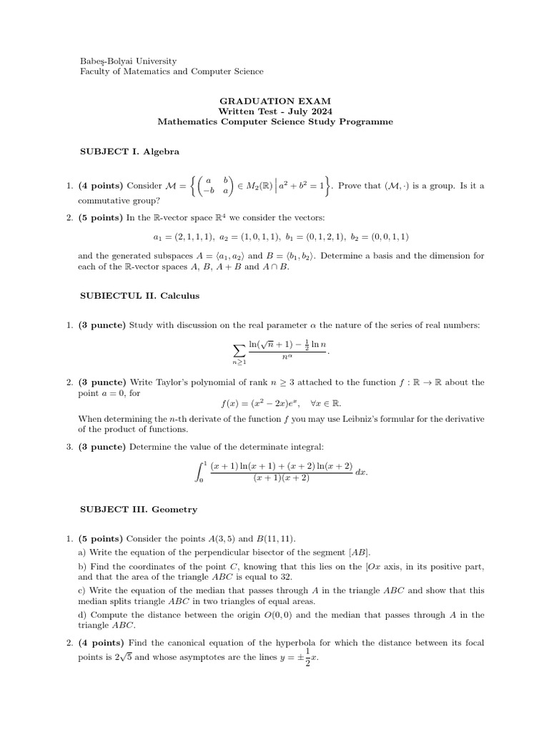 Matematica Informatica Engleza | PDF | Triangle | Mathematical Objects